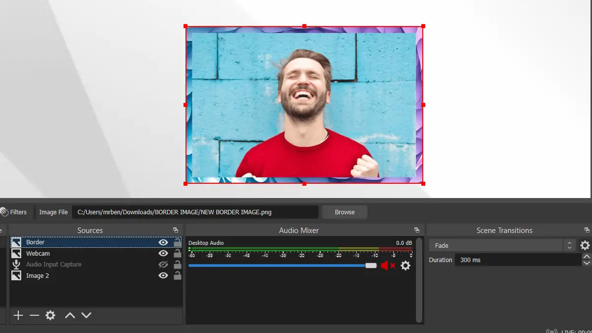 How To Make A Webcam Border in OBS Studio - MediaEquipt